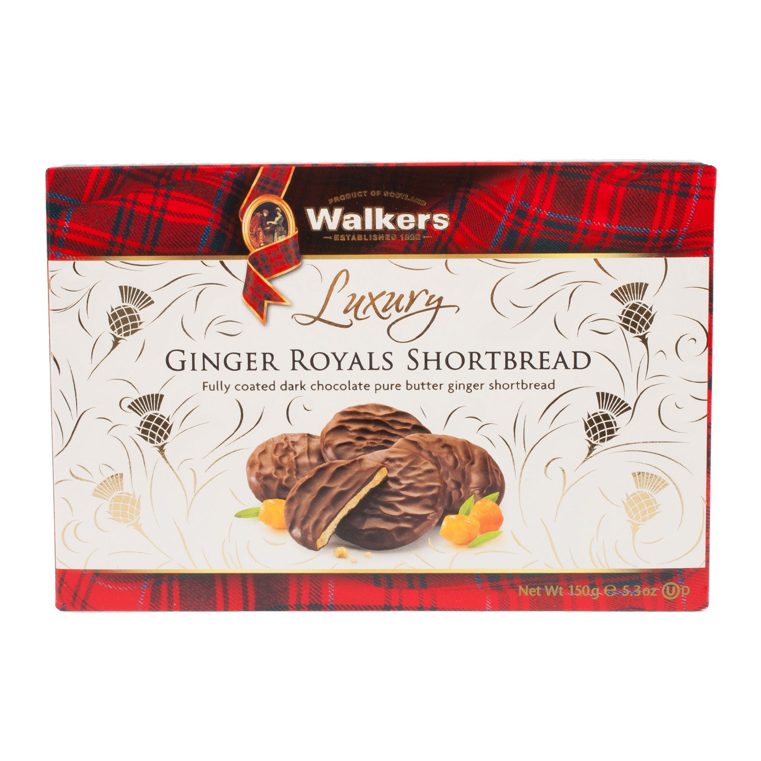 Walkers Luxury Shortbread - Ginger - 150G – Heritage of Edinburgh